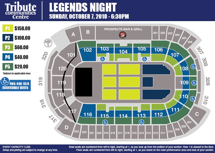 Legends Night | Tribute Communities Centre